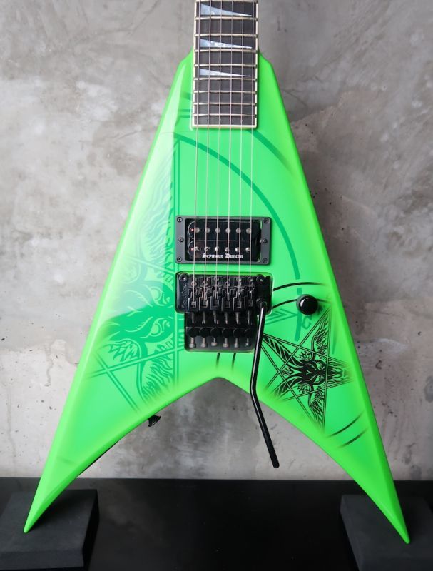 Jackson USA Custom Shop KV2 King V 1H Baphomet / Kawasaki Green - 和久屋
